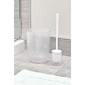 iDesign Finn BPA-Free Plastic Round Waste Basket - 7.64" x 7.64" x 10", Clear