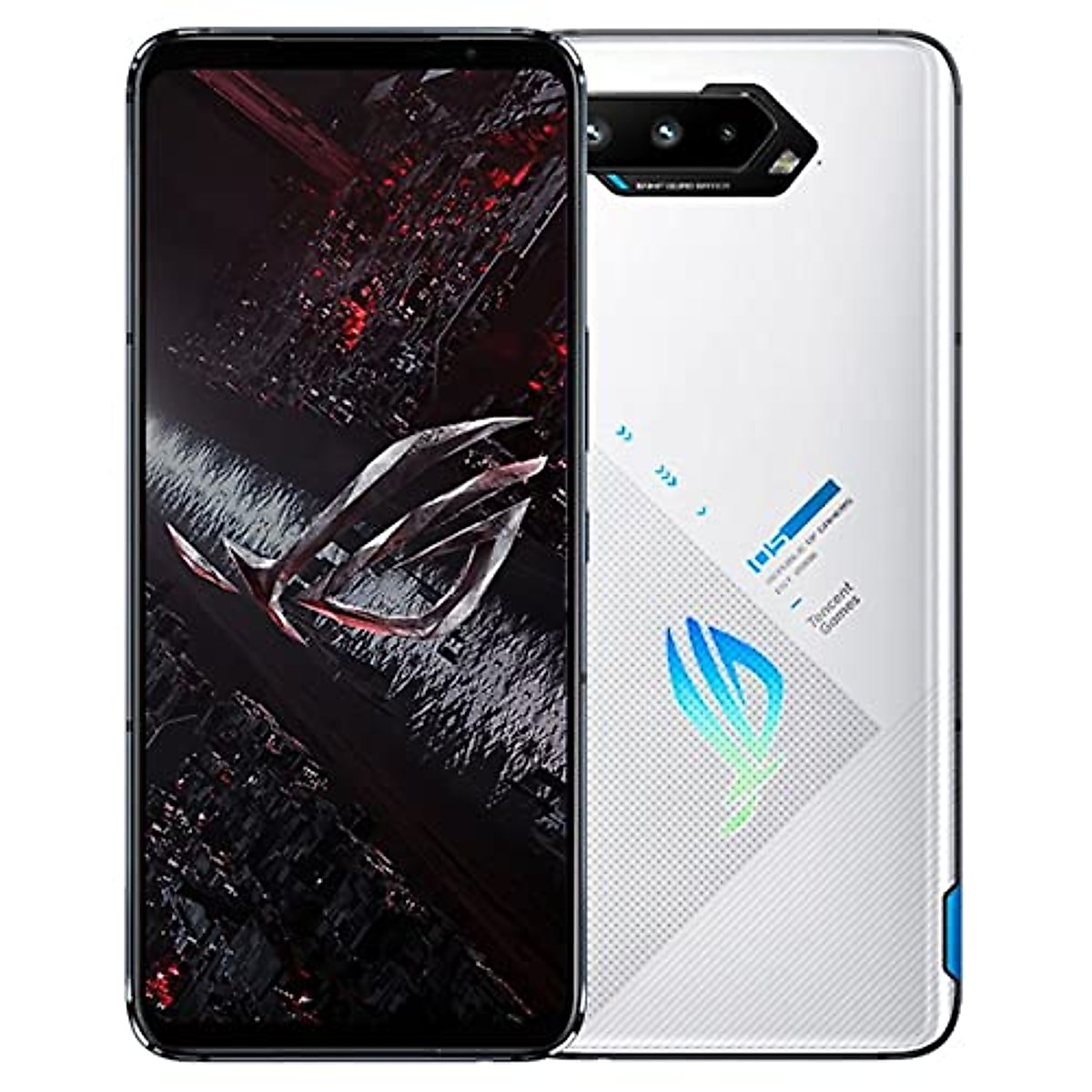 ASUS ROG Phone 5S ZS676KS 5G Dual 128GB 12GB RAM Factory Unlocked (GSM Only | No CDMA - not Compatible with Verizon/Sprint) Tencent Version – White