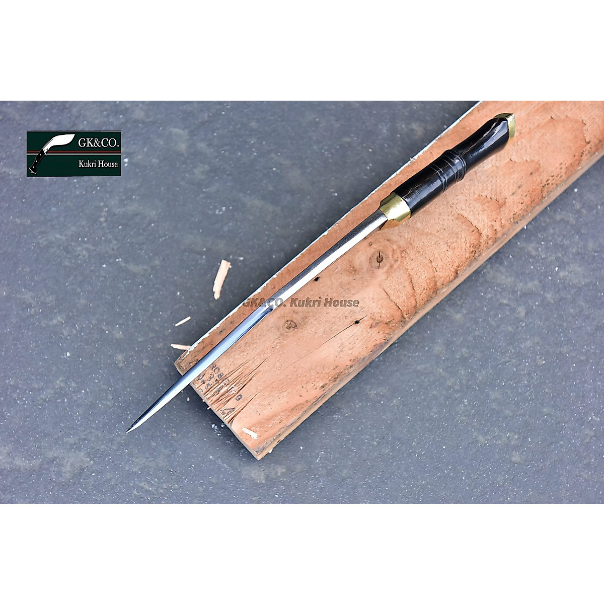 GK&CO. Kukri House Official Issued - Genuine Kukri/Khukuri- 9 Inch Nepal Armies Service Issue Kukri Knife -Traditional Horn Handle- Handmade in Nepal