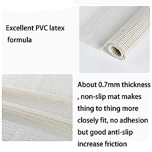 Shelf Liner Drawer Liner Non-Slip Mat Shelves Liners Grid Pattern PVC Grip Liner Anti-Slip Mat for Kitchen Cabinets Dresser Refrigerator(30x50cm)