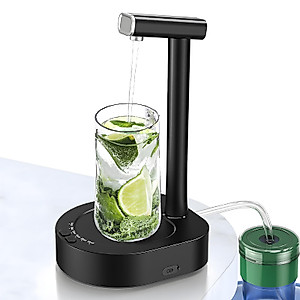 Desktop Water Bottle Dispenser, Water Pump for 5 Gallon Bottle, Bedside Water Dispenser, Portable Detachable Type-C Charging, Application Home, Office, Camping