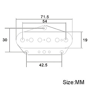 SAPHUE Alnico 5 TL Bridge Pickup Fiber Bobbin TL Bridge Pickup Black Guitar Parts