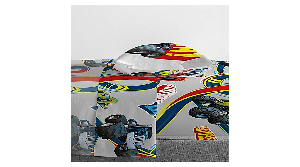 Jay Franco Nickelodeon Blaze Twin Sheet Set - Soft & Fun Bedding