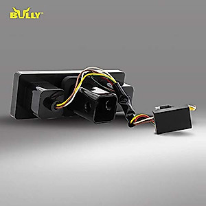 Bully CR-007XL Black Finish ABS Plastic Universal Fit Truck Extra Large LED Brake Light Hitch Cover Fits 2" Hitch Receivers for Trucks from Chevy (Chevrolet), Ford, Toyota, GMC, Dodge RAM, Jeep