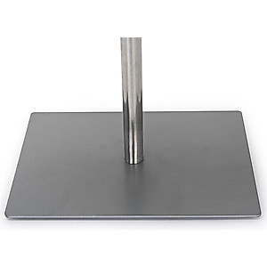 Displays2go Headless Male Torso Mannequin with Metal Base, Removable Arms - Matte Black (SMMMATBA)