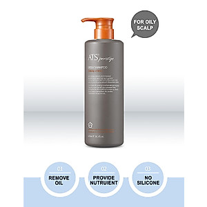 ATS Perstige Bresh Shampoo - 600ML, Oily Scalp and Soothing Silicone Free Shampoo