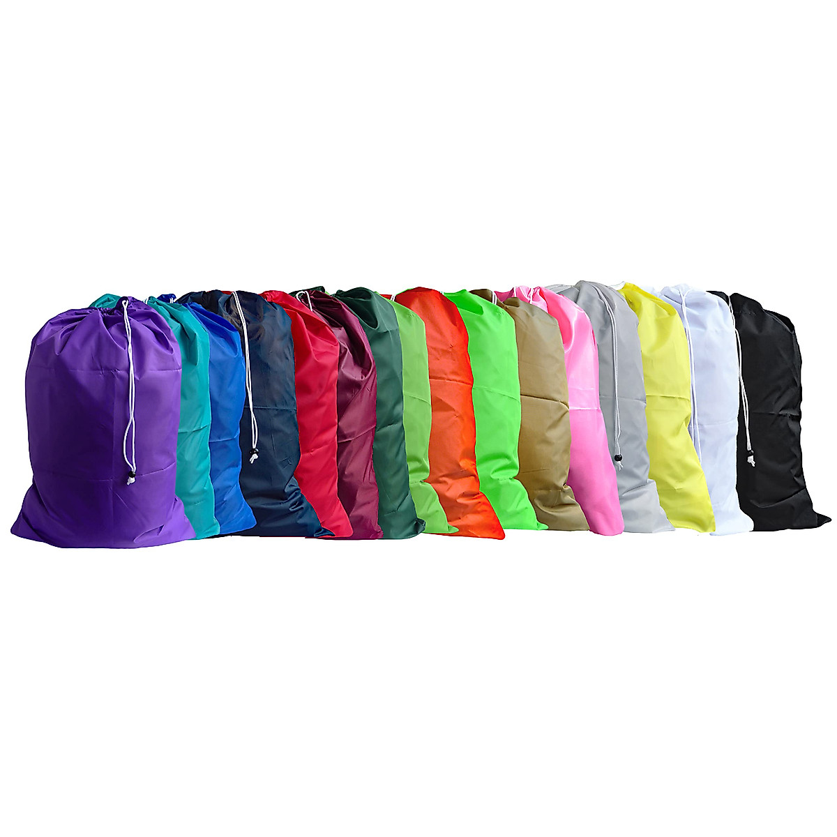 eco2go Extra Large Heavy Duty Laundry Bag, Black, (2 Pack)