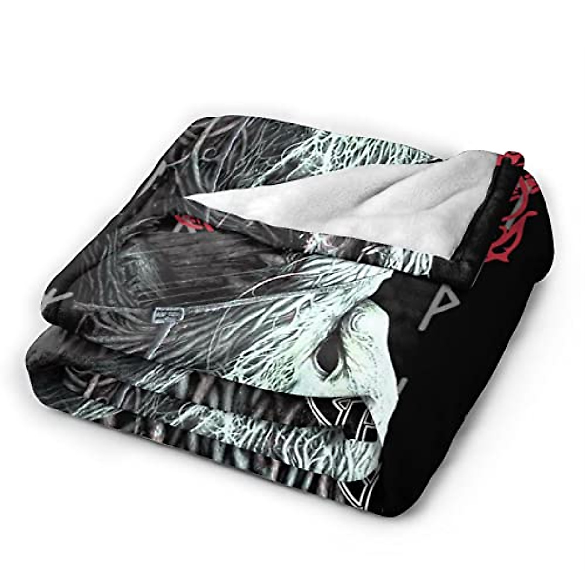 Throw Blanket for Couch Vikings Super Soft Cozy Micro Fleece Blanket Novelty Fluffy Bed Plush Lightweight Warm Blankets for All Seasons 80"X60"