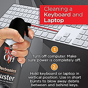 Dust-Off Dpsjmb2 Disposable Compressed Gas Duster, 17 Oz Cans, 2/Pack