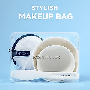 Face Mask Mixing Bowl Set with Silicone Facial Bowls, Brushes, Spatula, Measuring Cup + Scoop, Reusable Makeup Pad, Stylish Makeup Bag, 8 in 1 Esthetician Tool Kit, SPA Quality