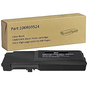 APRONE C400 C405 106R03524 Toner Cartridge Replacement for Xerox VersaLink C400 C400D C400DN MFP C405DN C405D C405 Extra High Capacity Toner Cartridge (10,500 Pages，Black)