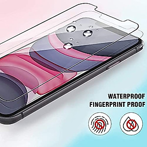 Ferilinso [3+3 Pack] 3 Pack Screen Protector for iPhone 11 with 3 Pack Camera Lens Protector Accessories Tempered Glass Film for iPhone 11 6.1 Inch