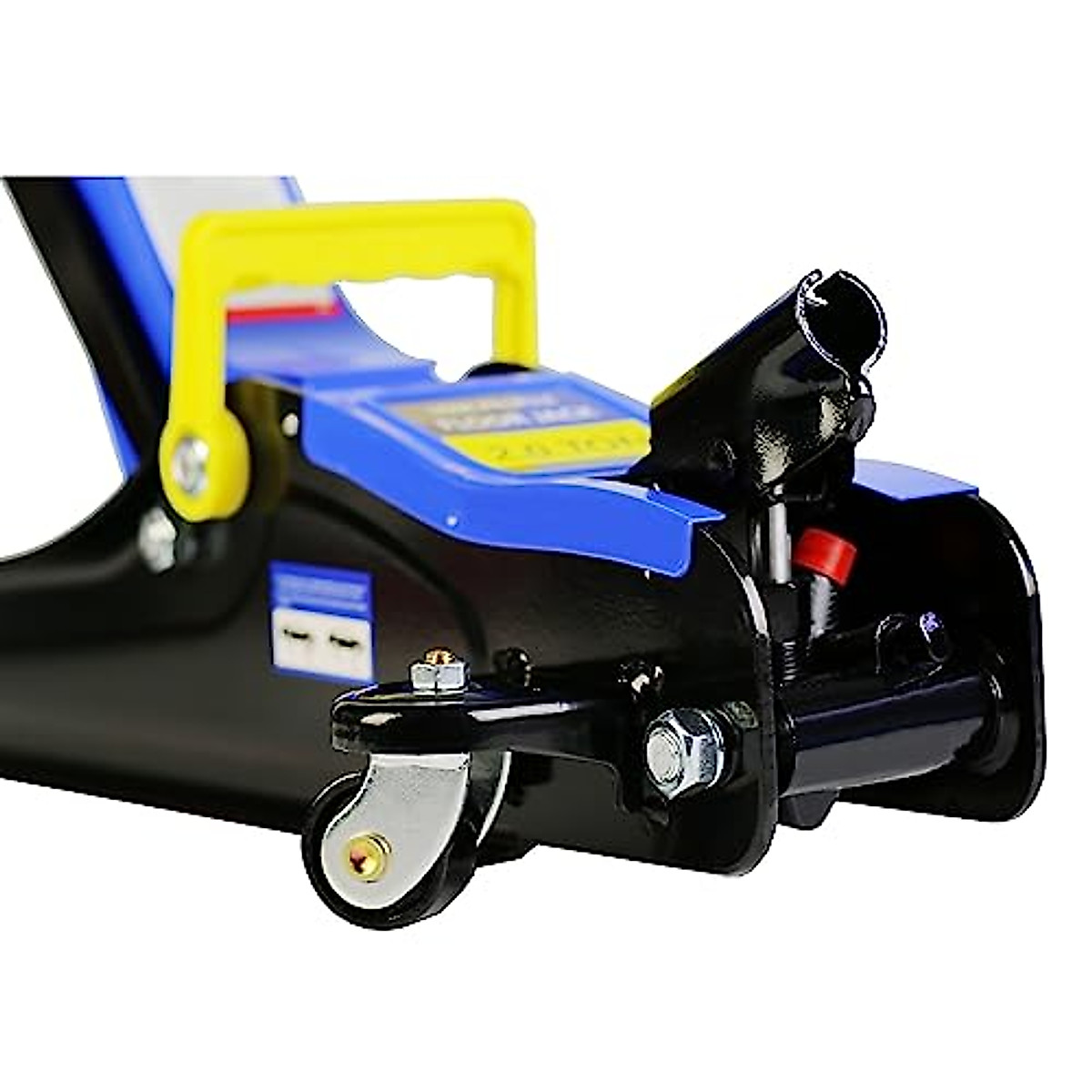 Blue Low Profile Floor Jack, Hydraulic Trolley Racing Floor Jack w/Piston Quick Lift Pump - 2 Ton Capacity, Strong Steel Floor Jack with 3.3''~15.2'' Lifting Range Height