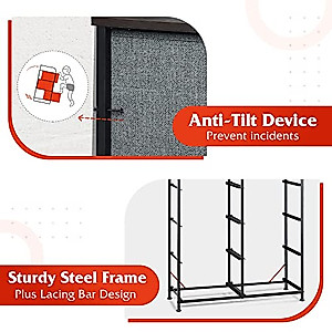 WLIVE Dresser with 8 Drawers, Fabric Dresser for Bedroom, Hallway, Nursery, Entryway, Closets, Sturdy Metal Frame, Wood Tabletop, Easy Pull Handle, Charcoal Gray