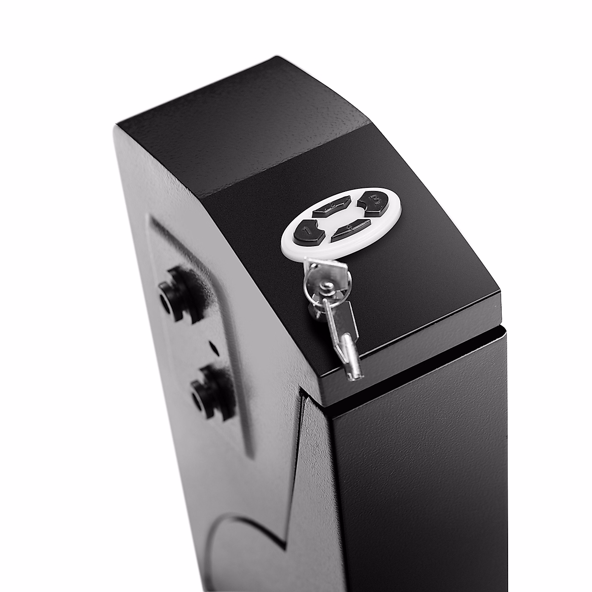 GOJOOASIS Gun Safe Quick Access Under Desk Pistol Security Handgun Storage Box with Keypad and 2 Backup Keys