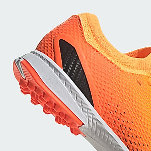 adidas X SPEEDPORTAL.3 Turf Football Shoe, Solar Gold/Black/Team Solar Orange, 5.5 US Unisex Big Kid