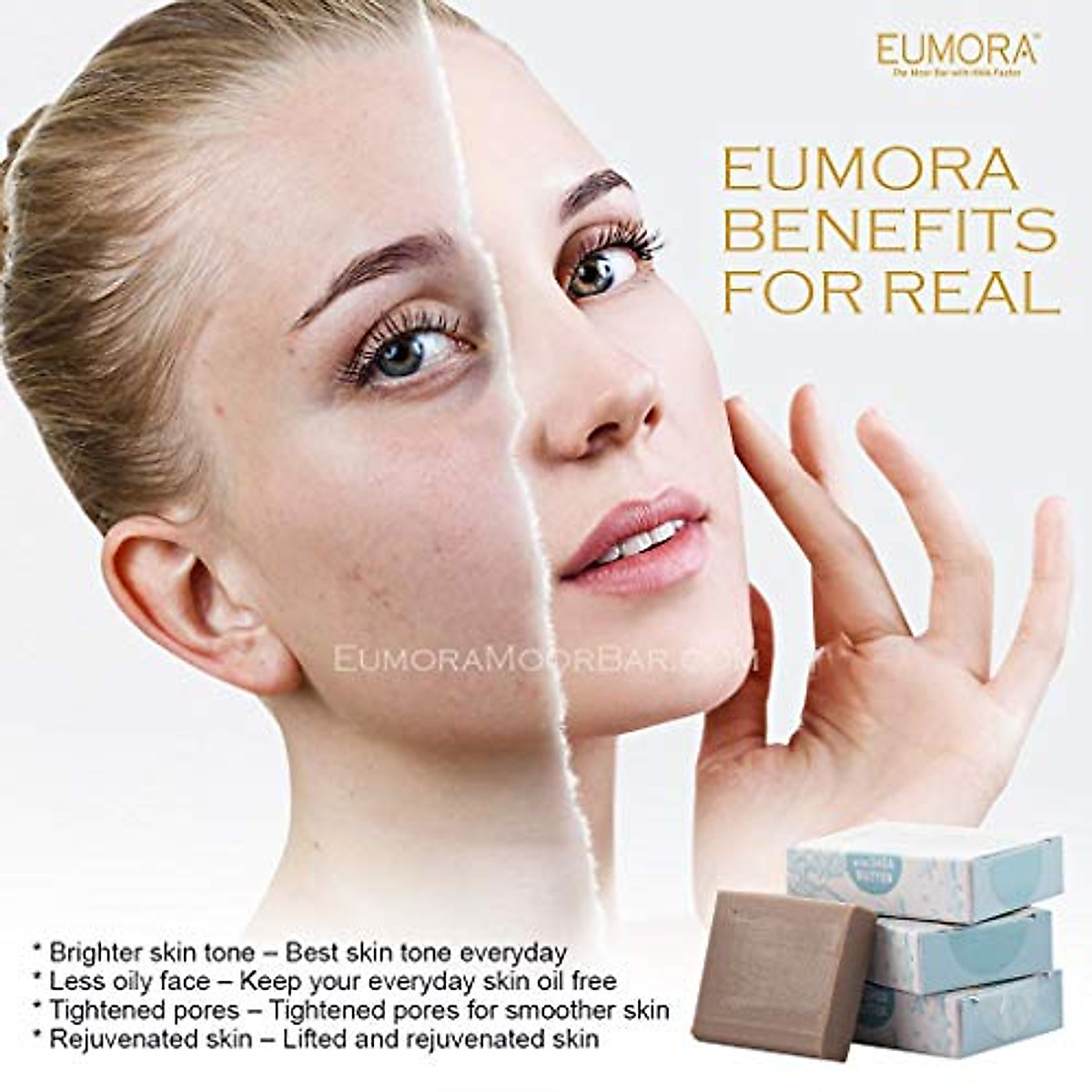 Eumora Facial Cleansing Moor Clay Soap with Shea Butter