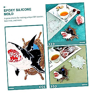 BESPORTBLE Epoxy Mold Animal Resin Molds Crystal Tray Jewelry Tray Silicone Molds for Resin Coaster Cup Mat Resin Molds Silicone Soap Making Cup Mat Mold DIY Coasters Molds Cup Pad Mold Round