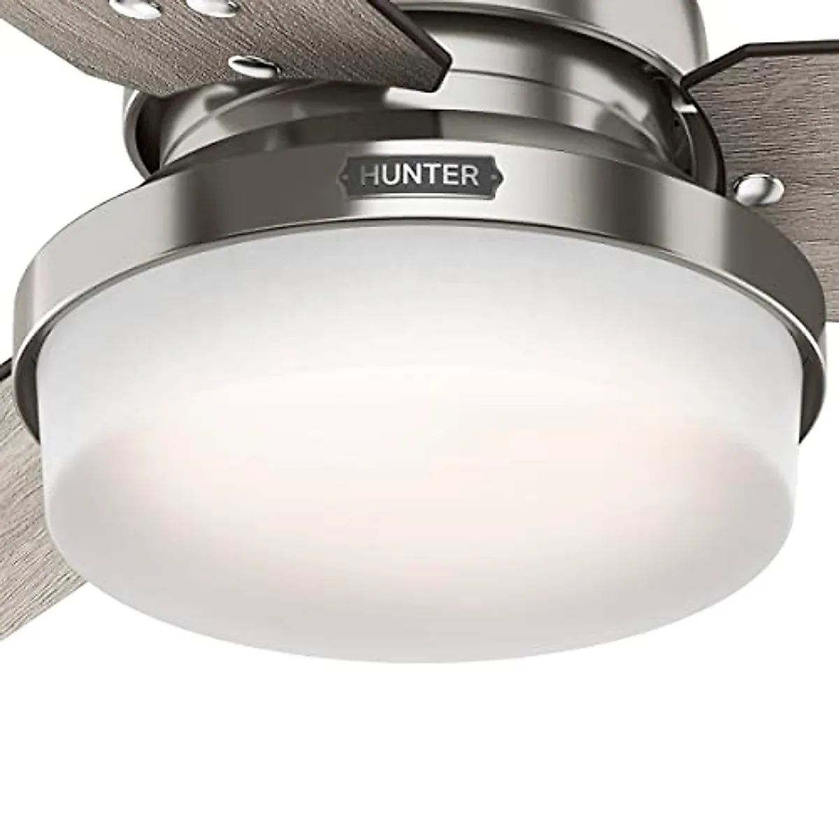 Hunter Fan Company, 59157, 52 inch Sentinel Brushed Nickel Ceiling Fan with LED Light Kit and Handheld Remote