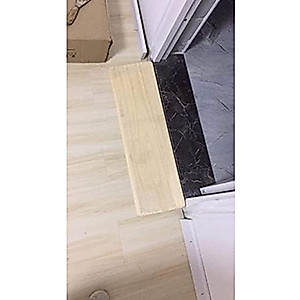 NIVOK Trolleys,Threshold Ramps for Doorways, 2 in Rise Wheelchairs Ramps for Bike/Motorcycle/Hand Trolleys/Floor-Sweeper, Indoors Outdoor Home Garden Yard Shed Steps Handicap Ramp/L*W*H/11*15*5Cm(4.3*