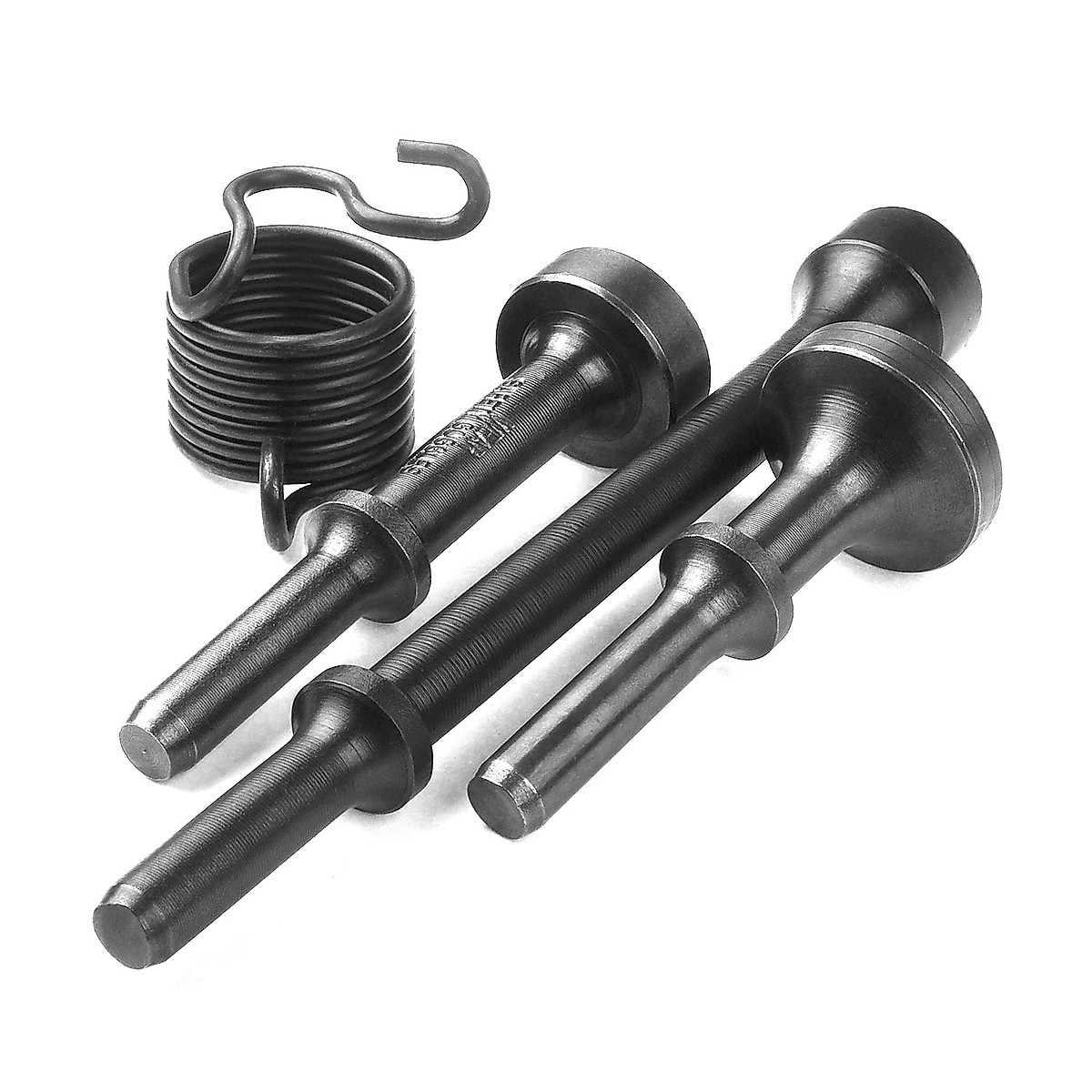 4 PCS Air Hammer Bits Set, ABuff 0.401 Shank Smoothing Pneumatic Chisel Air Hammer Accessories, Extended Length Hammer Tool with Spring.