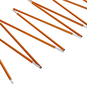 2pcs Aluminum Alloy Tent Pole Support Replacement Accessory for Camping Hiking, 142 inch/pc (1)