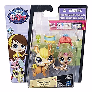 Littlest Pet Shop Pet Pawsabilities Yaya Peru and Softly Knox Doll