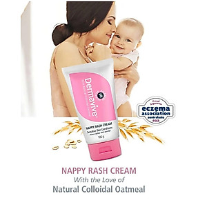 Dermavive Diaper/Nappy Rash Cream, Soothing Diaper Rash Cream, Baby Rash Ointment, Fast-Acting Rash Relief for Infants & Babies, Gentle Diaper Cream, 100g
