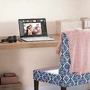 HP Newest 14" Ultral Light Student Laptop, Intel N4120 Quad-Core(> N4020), 8GB RAM, 128GB Storage(64GB eMMC+64GBSD Card), One Year Office 365, WiFi, Webcam, HDMI, USB-A&C, Win 11