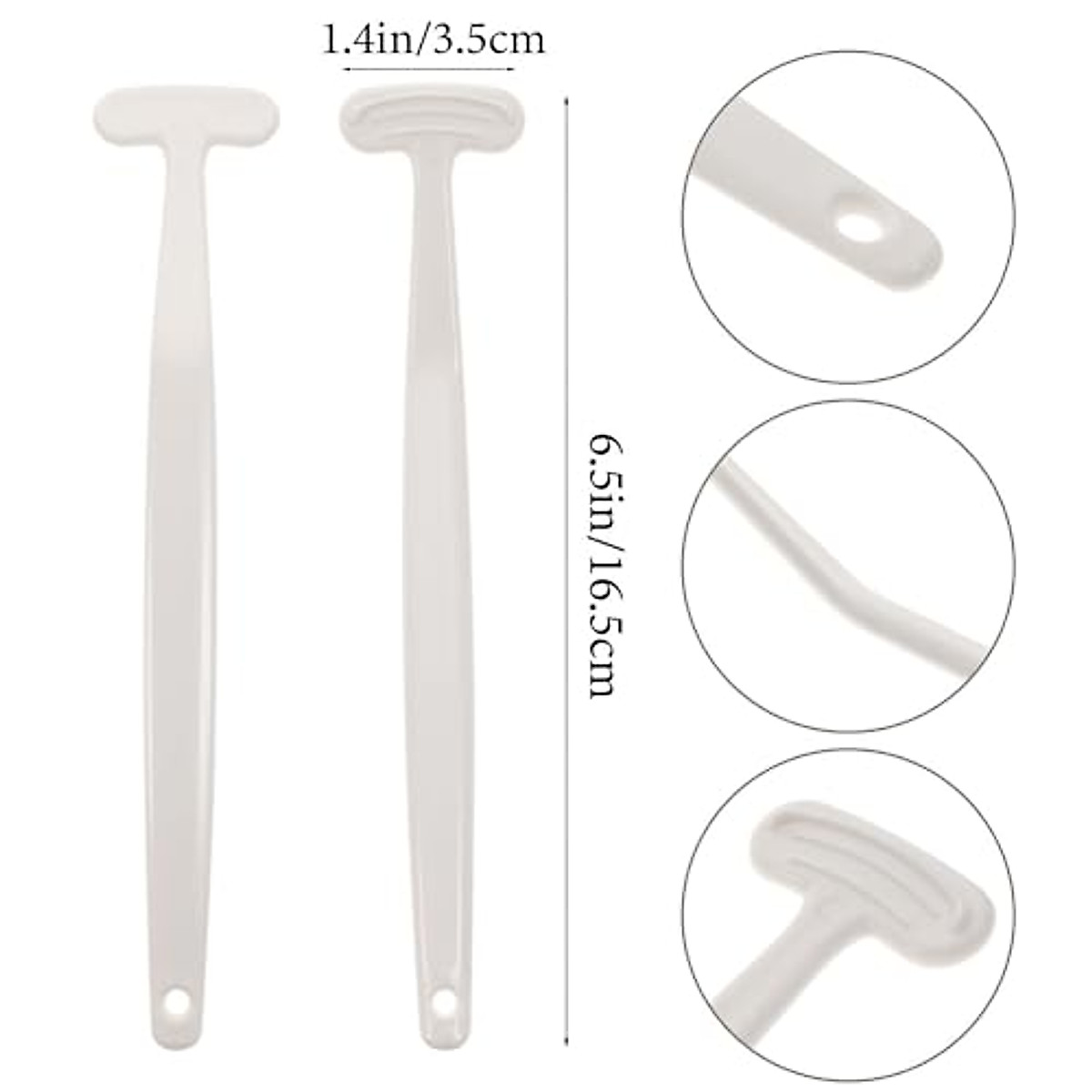 6 Pack Tongue Scraper, Plastic Tongue Cleaner Brush for Adults Tongue Scrubber for Better Breath Dental Oral Care Supplies (6 Pcs Tongue Scraper)