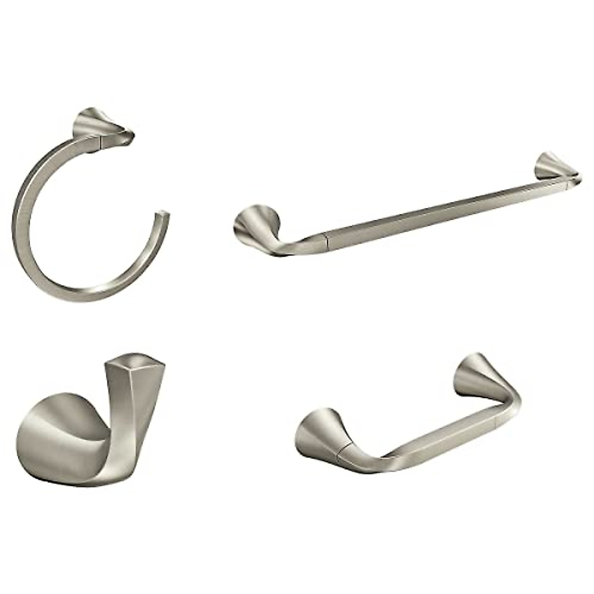 karis Karis BH1293BN 4 Piece Bath Accessory Kit Brushed Nickel