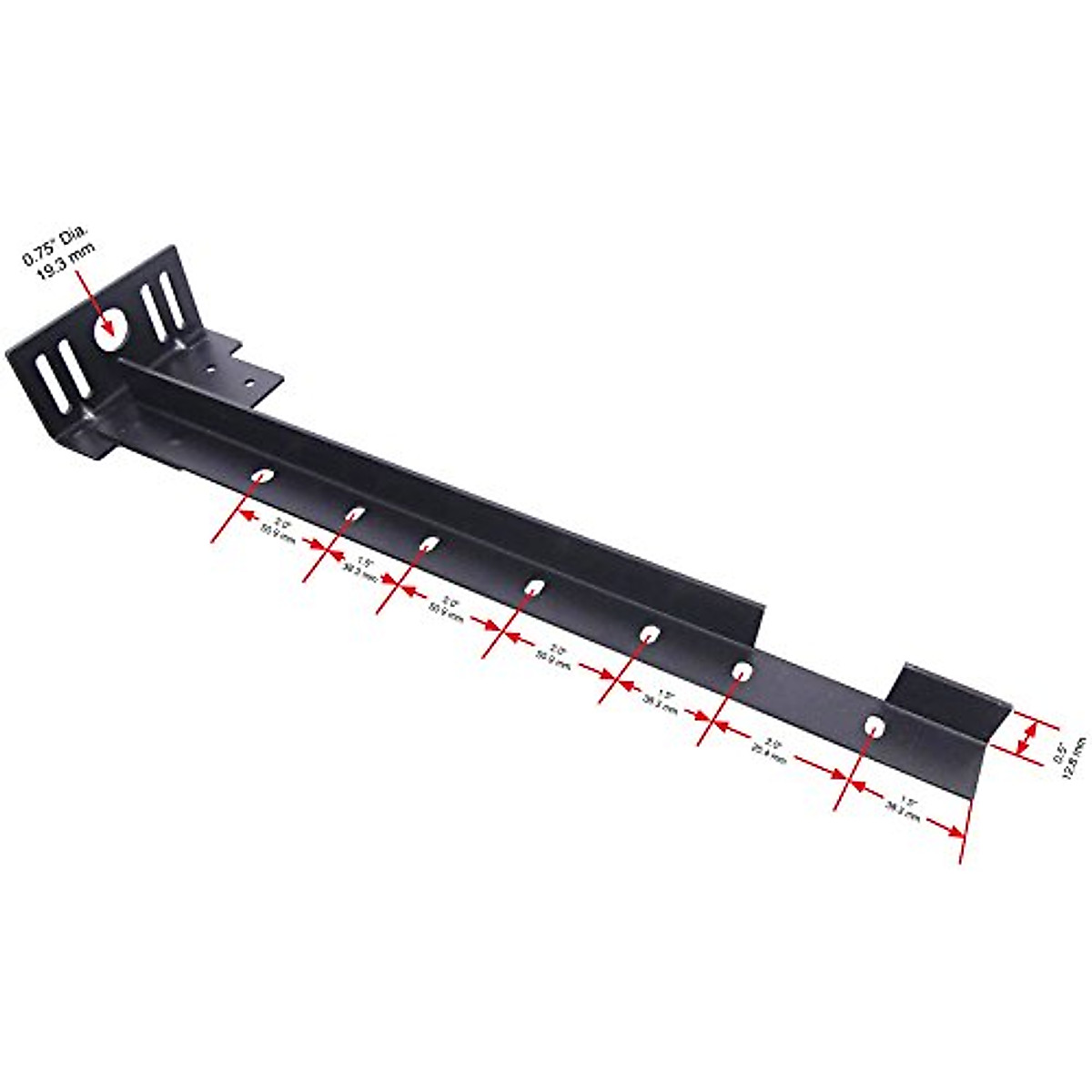 Tech Team Bed Frame Extension Set, Extend a Metal Bedframe to Meet a Headboard or Footboard, 2 Pieces, Hardware Included