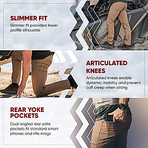 Vertx Men's Standard Cutback Slim Fit Pants Tactical Gear with Pockets Lightweight Stretch Quick Dry Odor Control Outdoor Pant, DEEP Navy, 40W x 32L