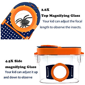 JTCJozz Bug Catcher Kit, Bug Collection Kit, Outdoor Nature Explorer Kit with Tweezers, Stickers, Science Educational Kit, Bug Observation Container for Boys and Girls