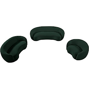 Meridian Furniture 693Green-S Hyde Collection Modern | Contemporary Boucle Fabric Upholstered Sofa, Green, 89.5" W x 38" D x 27.5" H