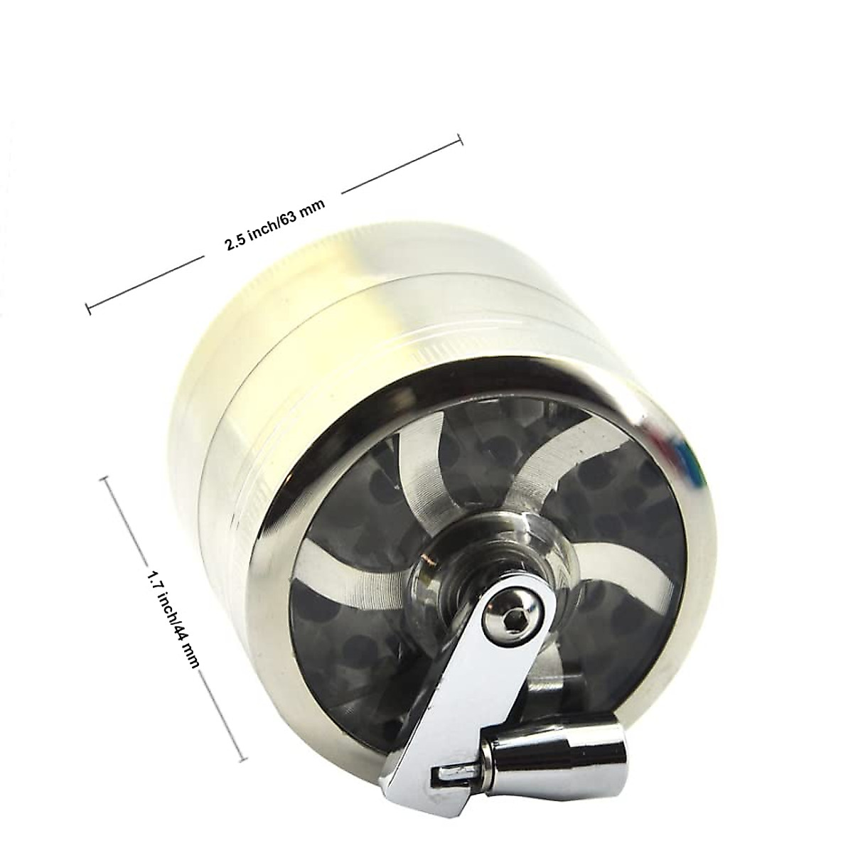 Spices Grinder(2.5", Silver),Easy Clean