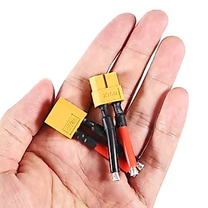DIANN 5 Pairs XT60 Plug Female and Male Connector with 12AWG Silicon Wire for RC Lipo Battery Cable Drone