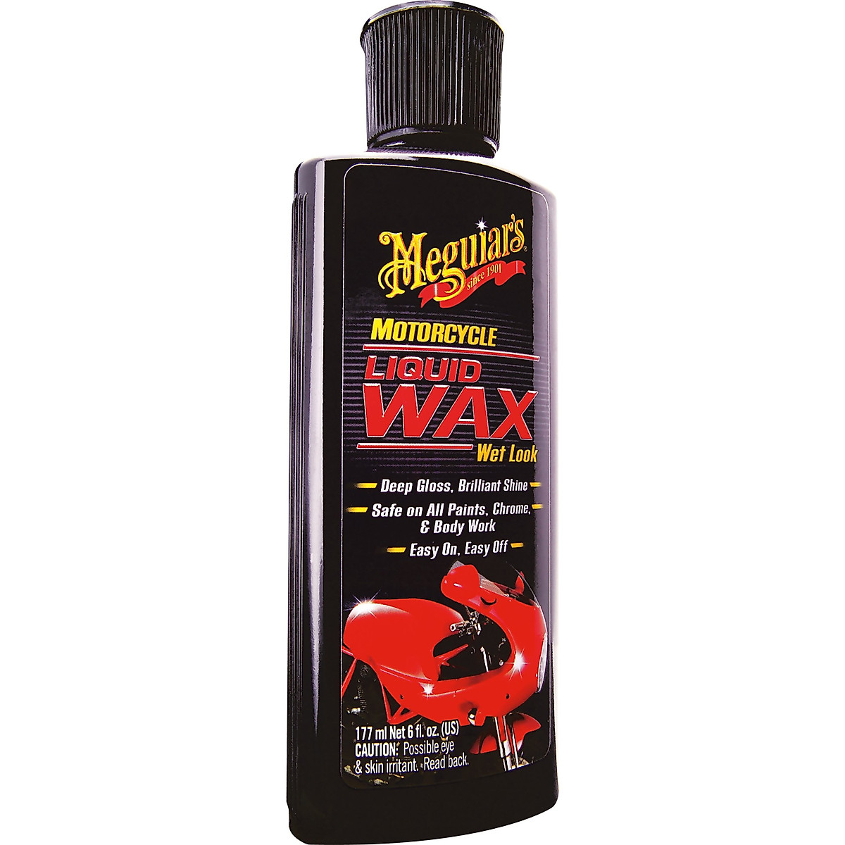 Meguiar's MC20206 Motorcycle Liquid Wax Wet Look, 6 Fluid Ounces
