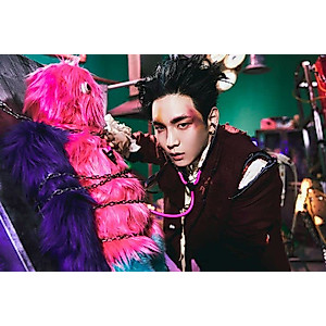 Dreamus SHINEE KEY Gasoline 2nd Album VHS Version CD+Folding Poster On Pack+Booklet+Postcard+Collector Card SET+Photocard+Tracking, BLUE