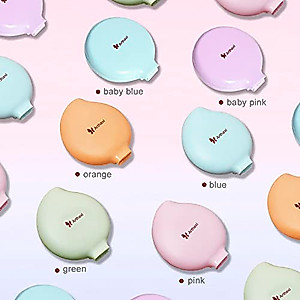 Arthaxi Travel Hair Brush with Mirror, Compact Mirror with Mini Hair Brush Kit, Folding Hairbrush for Women, Small Hair Comb with Mirror Portable Size in Purse or Pocket, Blue