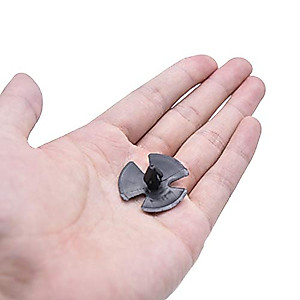 QDJUNE 4878883AA Hood Insulation Retainers Pack of 30, Bumper Cover Retainer Clip, Replacement for Jeep, Dodge, Ram, Nylon Clip, with 1Pcs Tough Fastener Remover