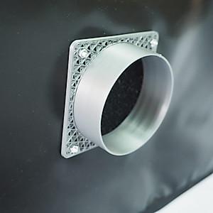 Zippered Openable Laser Engraver Enclosure Smoke Eye Protective Cover with Lamp + Exhaust Pipe Compatible with xTool D1 Atomstack A5 ORTUR Aufero Portable Engraver