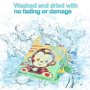 HanShe Baby Soft Book Cloth Book Set 4 PCS Crinkle Book High Contrast Baby Book 0-6 Months Educational Learning Toy for Infant Fabric Baby Activity Crinkle Book for Infants Toddler for Boy Girl Gifts