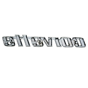 One Pc Corvette Rear Bumper Letter Emblems 3D Badges Late Replacement for 1976-1979 C3