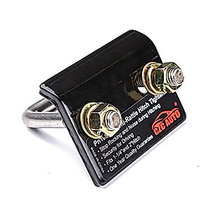 CZC AUTO Hitch Tightener, Heavy Duty Anti-Rattle Stabilizer for 1.25" and 2" Hitches, Reduce Movement from Hitch Tray Cargo Carrier Bike Rack Trailer Ball Mount, Rust Free (1 Pack, Carbon Steel)