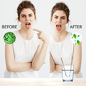 AVOOLI Tongue Scraper UK Pack of 2-100% Stainless Steel Tongue Scrapers for Adults Tongue Care Tool - Best Metal Tongue Cleaner and Toungescraper for Adults Oral Hygiene Kit