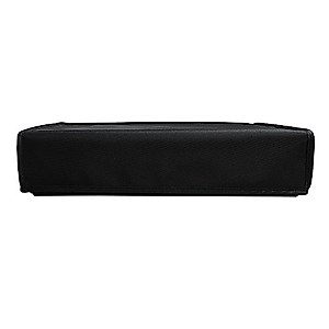 For Microsoft Xbox One S (2016 Slim Model) Game Console Dust Proof Cover with Soft Velvet Lining [Horizontal Style] Black by Hermitshell