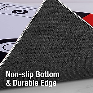 Biouai Playmat for Card Gameplay - Play Mat with Tube for 2 Player Trainer Game Playing（Red）