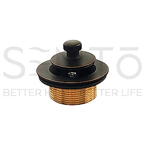 SENTO Chrome Lift and Turn Bathtub Drain Assembly Stopper Kit, Fit Both 1-1/2 Inch or 1-5/8 Inch Strainer and Stopper, Heavy Duty Metal with Matching Screws, Easy Installation, Oil-Rubbed Bronze
