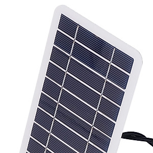 Fafeicy 2.5W Solar Panel Fan, Polysilicon Solar Pet Exhaust Air Flowing Fan, with Dual Female USB Ports, for Outdoor Breeding Planting, 5V 0-400MA, Solar Panels
